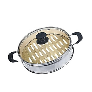 Food Steamer Basket Bamboo buns steamer cookware steamer kitchen steamer semi-steel Steamed Dumplings Cage Stainless Steel Steamer