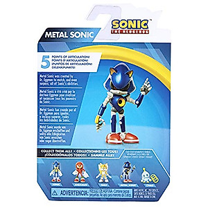 Sonic The Hedgehog Action Figure 2.5 Inch Metal Sonic Collectible Toy , Blue, 3 years