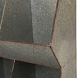 glitzhome Galvanized Metal 6 Bins Organizer Standing Storage Shelf Home Decor