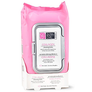 Collagen Cleansing Cloths and Makeup Removal Wipes 60 Ct.