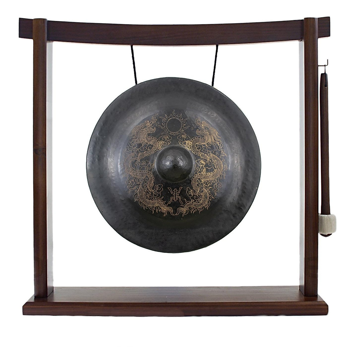 9" to 16" Vietnamese Dragon Gongs on Stands - Includes Stand of Choice, Gong, & Mallet/Clear Bell-like Tone/Promotes Positive Energy