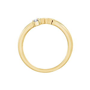 J'ADMIRE 14K Yellow Gold Plated Sterling Silver Horoscope Zodiac Ring for Women, Virgo