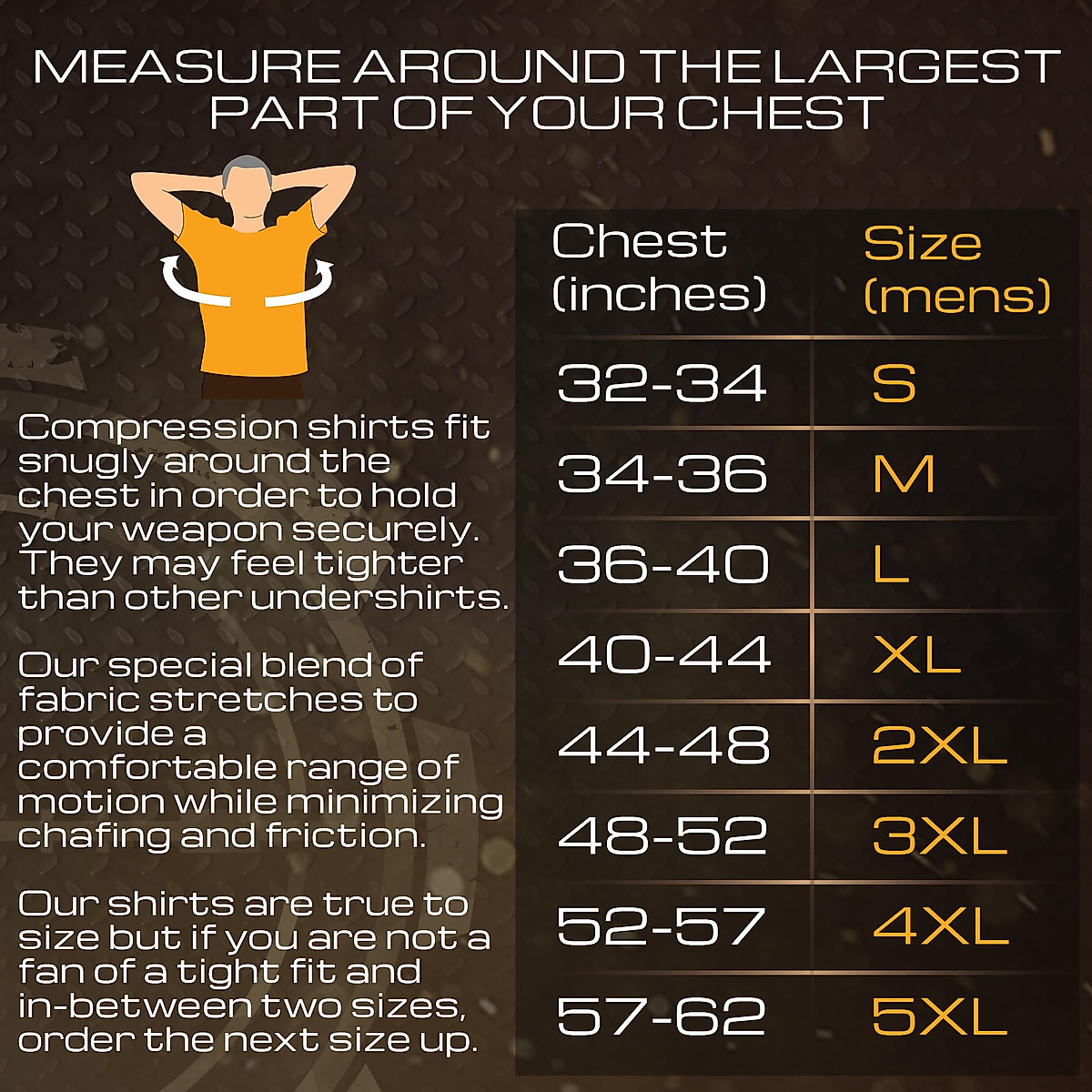 CCW Tactical Concealed Carry Holster Shirt | Secure Hook & Loop Pocket with Large Storage | All Season Moisture Wicking Compression Shirt | Mens V-Neck, Black XL