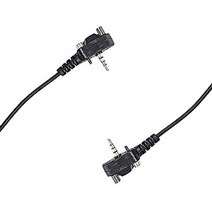 Caroo VX-261 earpiece G Shape Earpiece Headset with PTT Mic for Motorola Yaesu Vertex Standard Radio VX-261 EVX-261 VX-230 VX-231 VX-298 VX-350 VX-351 VX-180 EVX-531 Walkie Talkie 2 Way Radio