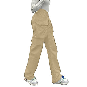 EDCRF White Cargo Pants Small-Legged Athletic Palazzo Pants Cuffed Sweats Trend Items