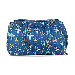 JuJuBe Disney and Pixar's Toy Story x Super Star Plus Weekender Diaper Bag, Zippered Overnight Travel Duffel Bag with Changing Pad, Shoe Compartment, Bags for Baby Essentials and Travel Accessories