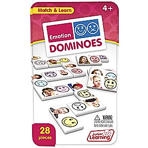 Junior Learning Emotion Dominoes,4.7 x 1.5 x 7.8 inches