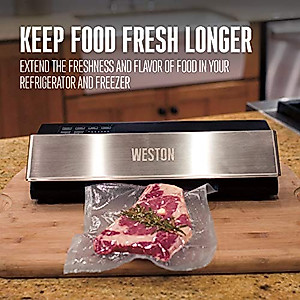 Weston 65-0501-W Professional Advantage Vacuum Sealer, 11", Stainless Steel and Black