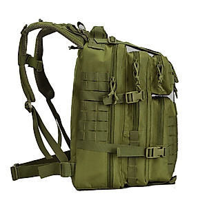 Military Tactical Assault Backpack Small 3 Day Assault Pack Army Molle Bug Bag Backpacks Rucksack Daypack for Outdoor Hiking Camping Hunting Army Green