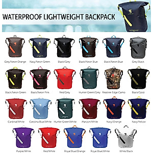 geckobrands Endeavor Waterproof Backpack, Ember geckoflage