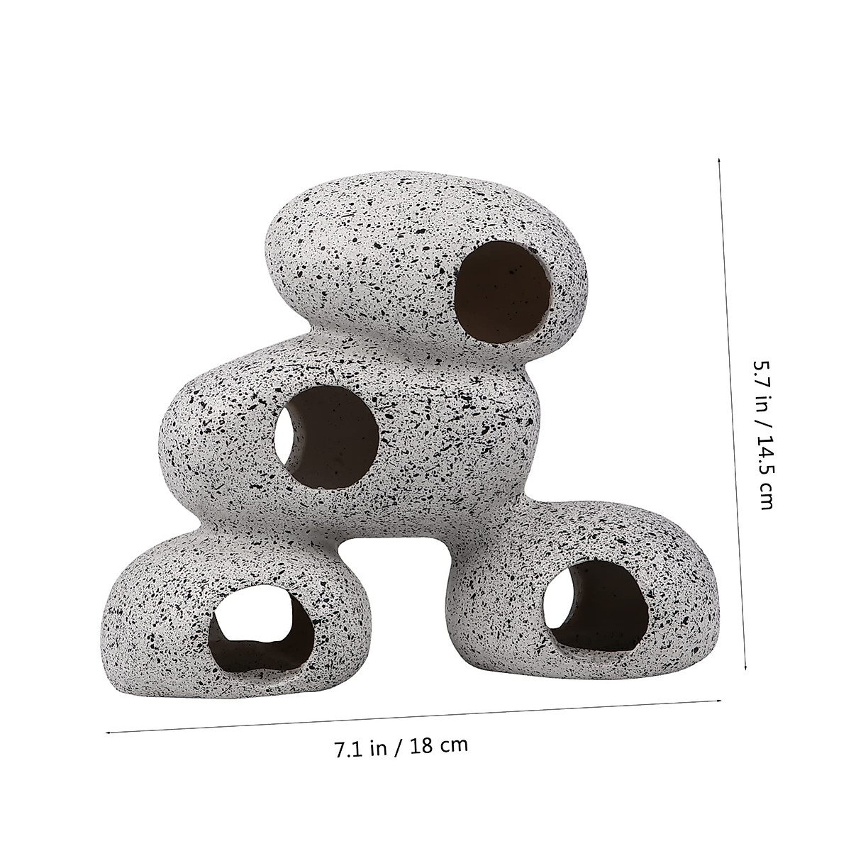 MARMERDO 1pc Simulated Clay Pot Fish Aquarium Decor Fish Shelter Fish Landscape Accessories Aquarium Stone Cave Fish Tank Habitat Resin Stone Aquarium Habitat Fish Tank Stone