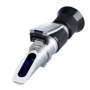 XinJiaYi Brix Meter Refractometer 0~90%, Handheld Brix Refractometer, High Accurate Brix Measurement Tool with ATC for Fruit, Beverages&Juice, Honey, Maple Syrup, Molasses and Other Sugary Drink