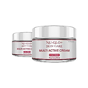 Lamoos Nu-Glo Cream - Nu Glo Skincare Face Cream (2 Pack, 4oz)