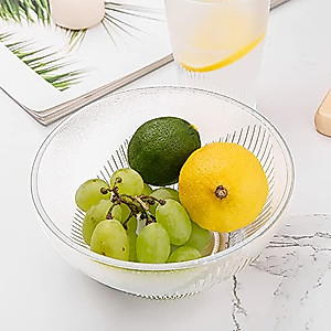 ZEAYEA Set of 12 Glass Bowls, 5 Inch Small Glass Salad Bowls, 11 oz Prep Serving Bowls, Stackable Dessert Candy Bowls for Kitchen Prep, Fruit, Ice Cream, Cereal, Snack, Dips, Nut, Dishwasher Safe