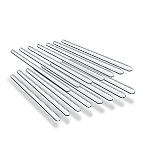 15 Pack Glass Stirring Rods: Diameter 5mm Length 6 inch Glass Stir Sticks, Borosilicate Glass Stirring Rod for Mixing Lab