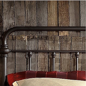 Giselle Antique Dark Bronze Graceful Lines Victorian Iron Metal Bed (Full Size)