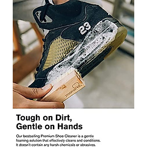 Jason Markk Essential Kit - 4 oz. Premium Shoe Cleaner & Standard Brush - Biodegradable and Free from Harsh Chemicals - Cleans and Conditions up to 100 pairs of Sneakers - Removes Dirt and Stains