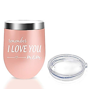 Alexanta Gifts for Mom - Mom Gifts from Daughter, Gifts for Daughters from Mothers, Mother and Daughter Gifts, Gifts for Mom from Son, Gifts for Mom from Kids, Remember I Love You Mom Tumbler