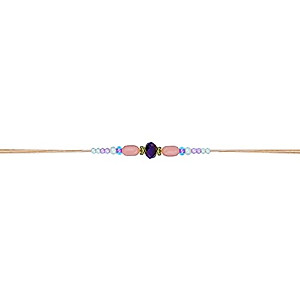 TRIYASHH Rakhi for Brothers for Raksha Bandan Rakhi Stone/Beads Design Rakhi Handmade Rakhi (D42)