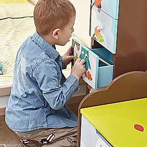 Fantasy Fields - Enchanted Woodland Hand Crafted Kids Storage Cabinet with 5 Drawers