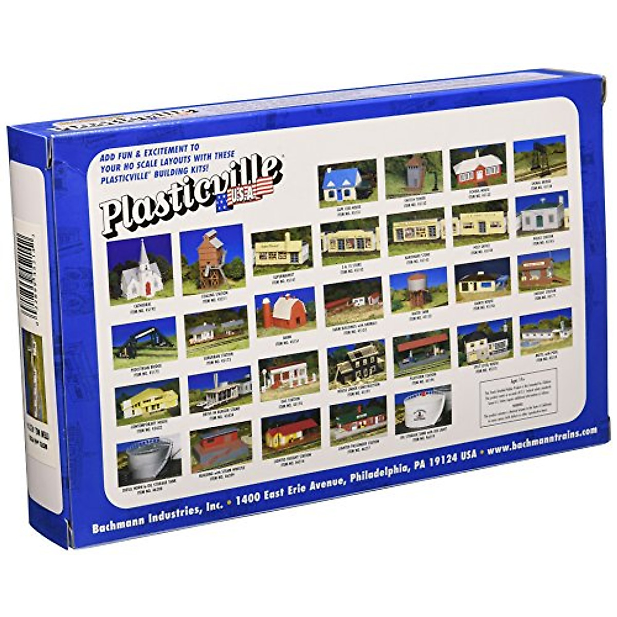 Bachmann Trains - PLASTICVILLE U.S.A. BUILDINGS – CLASSIC KITS - MOTEL with POOL - HO Scale