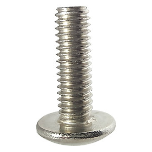 10-32 x 1/2" Truss Head Machine Screws, Full Thread, Phillips Drive, Stainless Steel 18-8, Bright Finish, Machine Thread, Quantity 100 Pieces by Fastenere