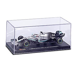 HTLNUZD Bburago 1:43 2019 F1W10#44 Lewis Hamilton F1 Formula 1/43 Petronas W10 EQ Power No.44 One Alloy Luxury Vehicle Diecast Cars Model Toy Collection Gift (Hardcover F1 W10#44)