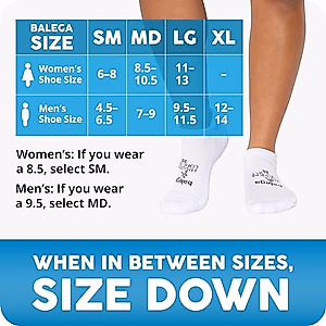 Balega Hidden Comfort Performance No Show Athletic Running Socks for Men and Women (1 Pair), Black, Medium