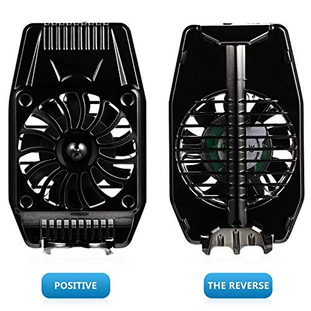 Mikikit 3pcs Single Streaming Live Radiator: Fan Cellphone Cell Mobile Cooler Phone Cooling Games Silent Semiconductor Universal Gaming Tablet for Radiator Rechargeable Play