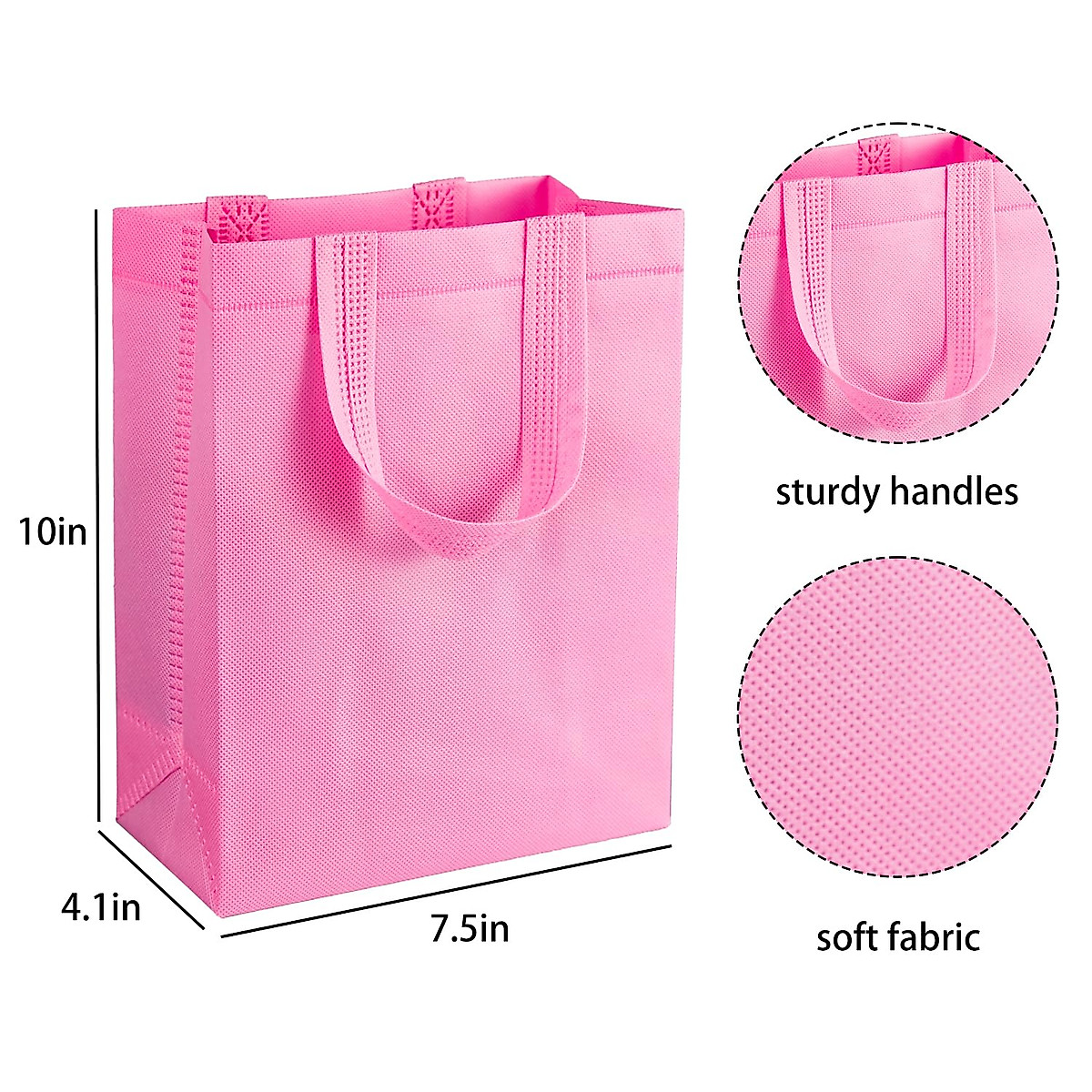 SPERPAND 20Pcs Gift Bags Medium Size, Reusable Goodie Bags, Gift Bags with Handles for Party Favors, Birthday, Baby Shower