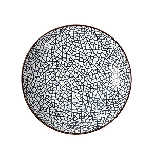 TJ Global 14-Piece Japanese Asian Cuisine Bowl Set with 4 Bowls, 4 Pairs of Chopsticks, 4 Soup Spoons and 2 Deep Plates for Serving Dinner, Rice, Soup, Dessert, Salad, Etc.