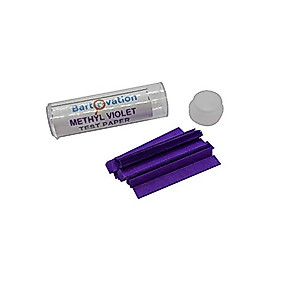 Methyl Violet Test Paper | No Color Chart Qualitative Test [Vial of 100 Strips]