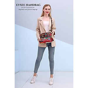 Eysee Crossbody Bag Women Multicolor, Leather Handbag Colorful Purses (Multicolour 2)