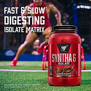 BSN SYNTHA-6 Isolate Protein Powder, Chocolate Protein Powder with Whey Protein Isolate, Milk Protein Isolate, Flavor: Chocolate Milkshake, 48 servings (packaging may vary)