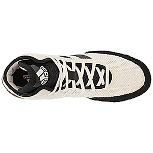 adidas Men's Tech Fall 2.0 Wrestling Shoe, Chalk White/Black/Gum, 9.5