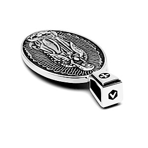 VENICEBEE® Guadalupe Our Lady Holy Virgin Mary Medal Devotional Christian Amulet Solid 925 Sterling Silver Pendant Necklace + Velvet Pouch, Polishing Cloth, Gift Box - Plata Nuestra Señora Virgen