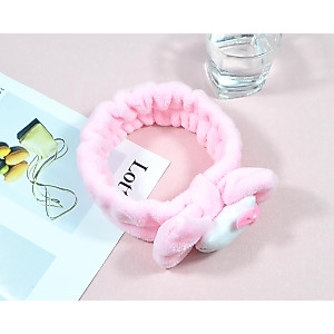 GGJQQDM Kawaii Headband for Spa, Makeup, Face Washing & Pajama Parties - Suitable for Girls and Women (F)