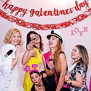 6 Rolls 30 Yards Valentine's Day Ribbons 2.5 Inches Hearts Love Red Wired Edge Ribbon Plaid Truck Burlap Ribbons Gift Wrapping Ribbon Fabric Ribbon for DIY Craft Wedding Party Wreath Bows Decoration