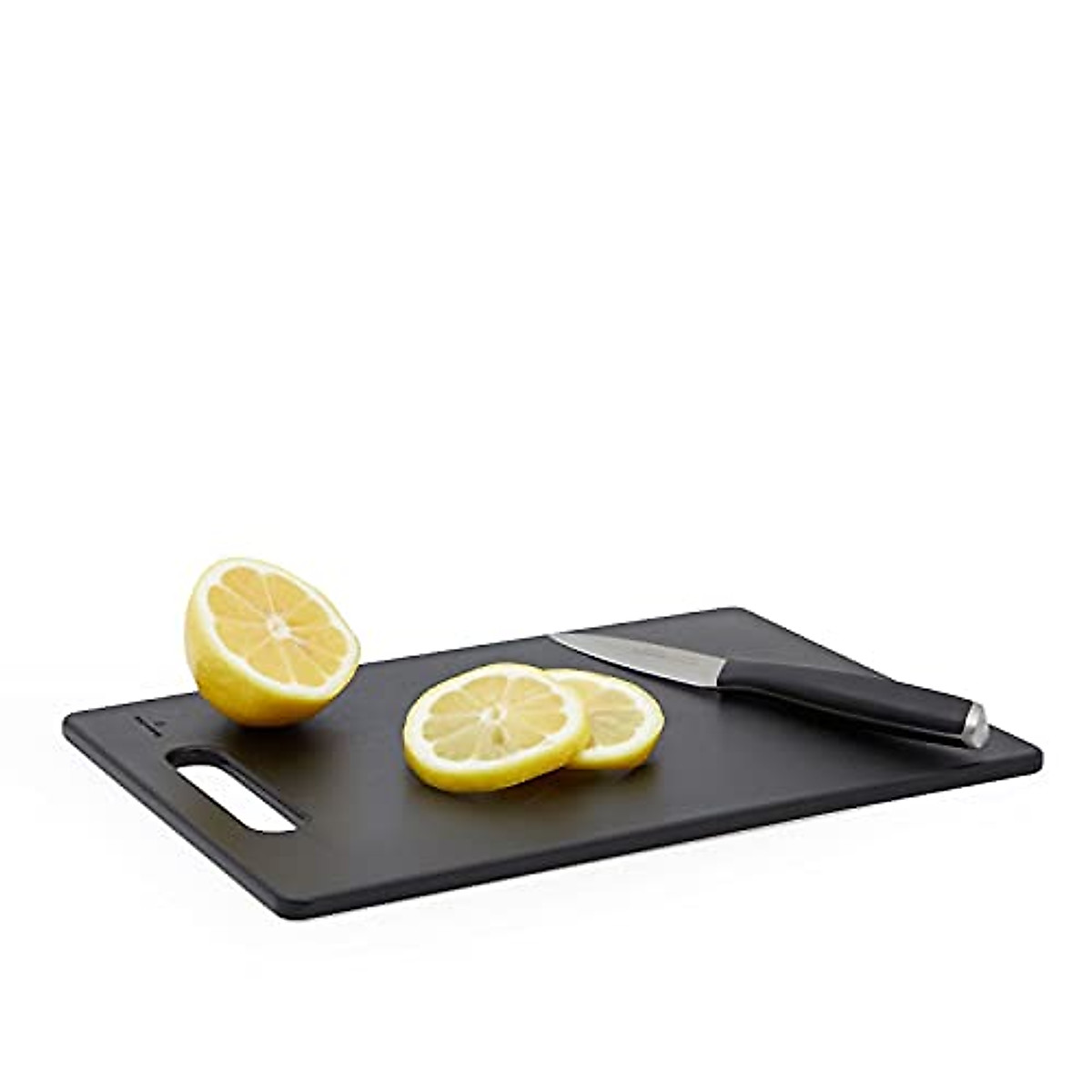 Small Plastic Cutting Boards Set (7.75 x 11.6 In, Black, 2 Pack)