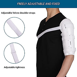 Komzer Sarmiento Brace Humeral Fracture Splint, Humeral Shaft Fracture Brace for Broken Upper Arm, Lightweight and Breathable Humeral Shaft Fracture Splint (Small)