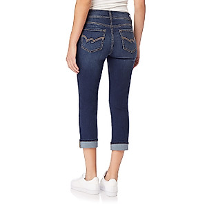 WallFlower womens Juniors Flirty Curvy High-rise Skinny Stretch Denim Crop (Standard and Plus) Jeans, Alani, 17 US