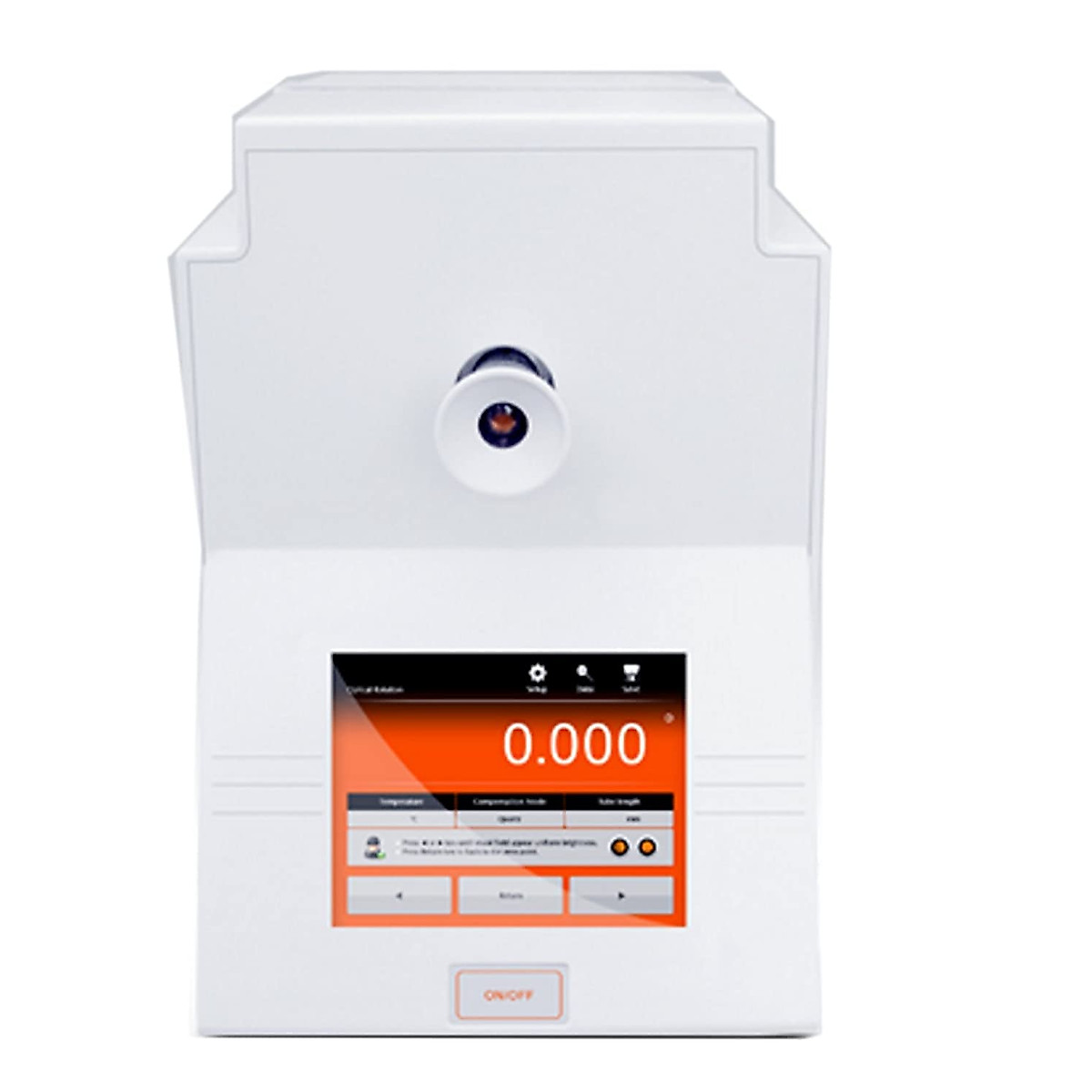 CNYST Semiautomatic Polarimeter Lab Polarimeter with Range ±90°±130°Z Accuracy ±0.02°±0.05°Z 4.5" Color Touch Screen 100 Data Sets Stored 1 to 3 Point Calibration White