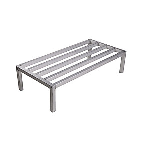 Winholt Equipment DASQ-3-1220 Dunnage Rack, 20" x 36" x 12", All Welded 1-1/2" x 1-1/2" Aluminum Tubular Frame, 2100 lbs. Capacity, 3 ft., for Commercial Use, NSF