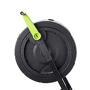 Maze 65 Gallon Dual Chamber Compost Tumbler with Large Double Door and Open Base and Comes with Maze Compost Cart