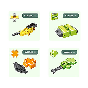 puxida Number Robots Transforming Action Figure Toys for Montessori Teaching, School Classroom Rewards, Carnival Prizes, Preschool Educational STEM Math Toys for Kids Boys Girls (10 Pieces)