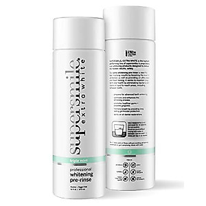Supersmile Extra Whitening Pre-Rinse - Clinically Formulated Pre-Brush Dental Mouthwash, 16 Fl. Oz (1-Bottle)