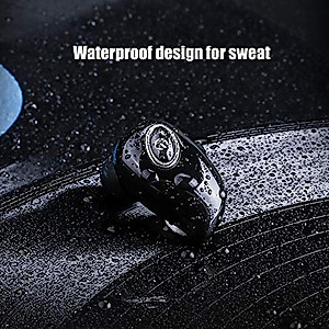 Heave Single Bluetooth Earpiece,Mini Invisible Wireless Headphone,Hands-Free in Ear Earphone Bluetooth Earbud for iPhone Android,Magnetic Waterproof Earphones for Car Vehicle Business Black
