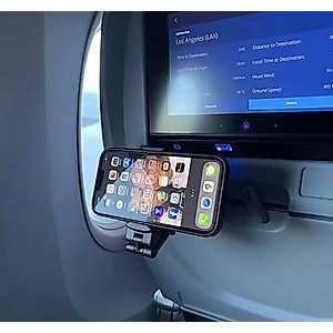 kolodosa Airplane Phone Holder Travel Essentials Accessories Cruise car Mount Cell Stand air Plane Table seat Desk Flight Vacation Size Golf cart Universal Hands Free