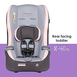 Baby Trend Trooper 3-in-1 Convertible Car Seat, Quartz Pink