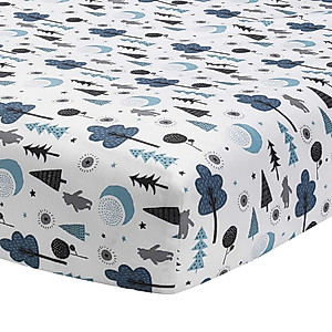 Lambs & Ivy (LAMCR) Forever Pooh Fitted Mini Crib Sheet, White (780006M)